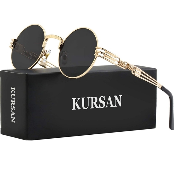 kursan | Accessories | Round Polarized Sunglasses For Men Women Uv40 ...